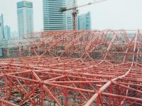 China Anti Corrosive Q345 Space Frame Truss Steel Roof Frame Construction 950mm for sale