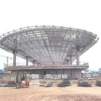 China Q345 Triple Layer Grid Space Frame 300m Stadium Roof Construction Painting for sale