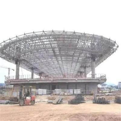China Q345 Triple Layer Grid Space Frame 300m Stadium Roof Construction Painting for sale