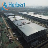 China Q235B Prefab Steel Warehouse Roof Structure Building Rockwool for sale