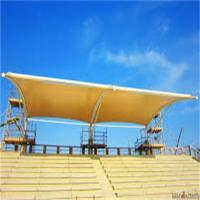 China Q355B Tension Membrane Structure Construction 120mm 0.6mm Roof for sale
