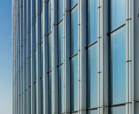 China Fashion design Low-E glass building facades double glazed glass curtain wall for sale