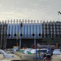China Q355B Glass Aluminium Curtain Wall Construction 0.36mm-0.6mm Customized for sale
