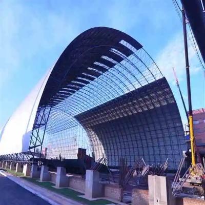 China Large Span Coal Shed Bolt Ball Design Steel Space Frame Building Construction for sale