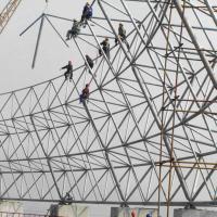 China Bolt Ball Steel Structure Frame Design Building Installation for sale