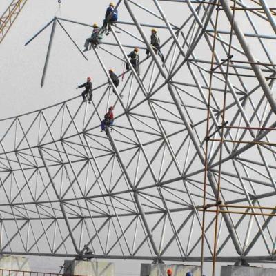 China Bolt Ball Steel Structure Frame Design Building Installation for sale