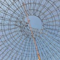 China Q345 S355JR / Q235 S235JR Steel Space Frame Construction Prefabricated Design for sale