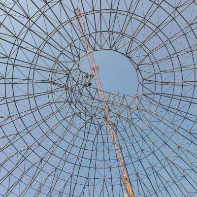 China Q345 S355JR / Q235 S235JR Steel Space Frame Construction Prefabricated Design for sale