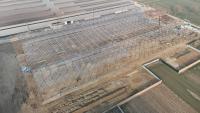 China Warehouse Roof Structure Utilizing Prefabricated Steel Elements to Achieve Faster Assembly and Construction in Logistics Facilities for sale