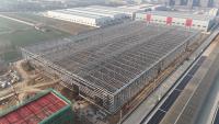 China Brazil Warehouse Roof Structure Utilizing Prefabricated Steel Elements to Achieve Faster Assembly and Construction in Logistics Facilities for sale