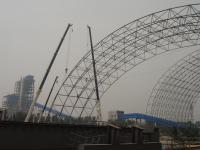 China Brazil Warehouse Roof Structure Utilizing Prefabricated Steel Elements to Achieve Faster Assembly and Construction in Logistics Facilities for sale
