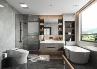 China Modern Design Bathroom Solution with Bathroom Cabinets and Shower Room for Complete Bathroom Suite for sale