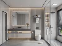China Modern Bathroom Cabinets and Shower Room with Built-in Storage and Smart Home Integration for sale