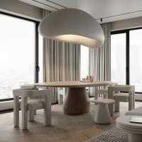 China Warm Beige Elegant Villa Living Room Kitchen Decoration Design Building Material Supplies for sale