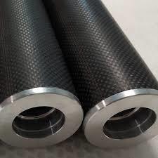 China Lightweight Printing Equipment Carbon Fiber Anilox Roller Cell Volume Anilox Flexo for sale