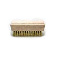 China Hardwood Handle Brass Brush 6 Inches Handle Length Stiff Bristles for Intensive Cleaning for sale
