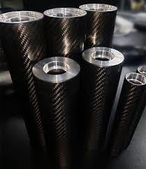 China High Accuracy Carbon Fiber Mirror Anilox Roller Coating Anilox Roller Types for sale