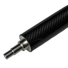 China Wear Resistance Mirror Carbon Fiber Anilox Roller Lightweight For Flexographic Printers for sale