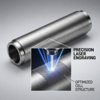 China Polyurethane Anilox Sleeve Chemical Resistant Coating Machine Laser Engraved Ceramic Surface for sale
