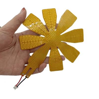 China Fast Heating Infrared Flexible Heating Pad Yellow Color Multifunctional for sale