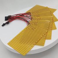 China 100×150mm Thin Flexible Heating Pad 12V 24V For Oil Tank Bottom Shell for sale