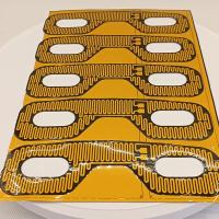 China Electrics 12 Volt Flexible Heat Strip Polyimide Material With Accurate Temperature Control for sale