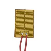 China Flexible Heating Element PI Film Heater Yellow/Black Customized For Heated Object for sale