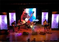 China HD P4 Curved Indoor LED Video Wall Display 256x128mm Rental Screen for sale