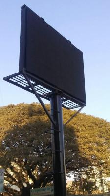 China Outdoor P10 LED Video Wall 960x960mm Iron Cabinet Column Mounted Display 8000cd Brightness for sale