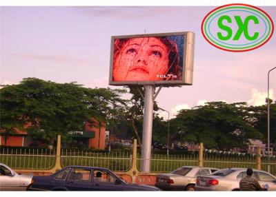China P10 Outdoor Full Color LED Advertising Screen 160x160mm Module 8000cd Brightness for sale