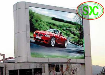China Commercial P10 Full Color LED Advertising Screen Outdoor 8000cd 160x160mm for sale