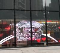 China Indoor P3.91-7.8 HD Transparent LED Screen 5000x1000mm Cabinets 4G WiFi Control for sale