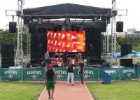 China Full Color P5 RGB Outdoor LED Video Wall 5500cd Sqm Aluminium Cabinet 40000 Dots for sale