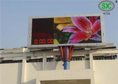 China Outdoor P6 Commercial RGB LED Display 7000cd Waterproof Cabinet Video Screen for sale