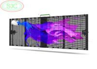 China P3.91mm P7.82mm Transparent LED Screen Panel 4500cd High Brightness Full Color Display for sale