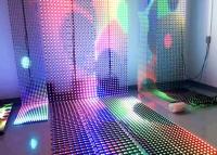 China P10 Outdoor Waterproof LED Curtain Display 320x160mm 10000pixels/m² Stage Backdrop for sale