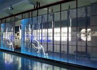 China SMD2121 Transparent LED Screen 4mm Pixel Pitch Full Color Advertising Window Signage for sale