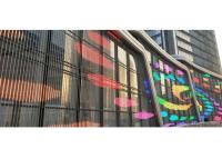 China Indoor LED Mesh Screen 31.25mm Pixel Pitch 70% Transparency for Shop Window Fixed Installation for sale
