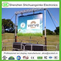 China P10 Outdoor Waterproof LED Curtain Display 320x160mm 10000pixels/m² Stage Backdrop for sale
