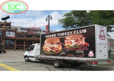 China Mobile Truck LED Display 60Hz Refresh Rate 5000-8000 Nits Outdoor Advertising Screen for sale