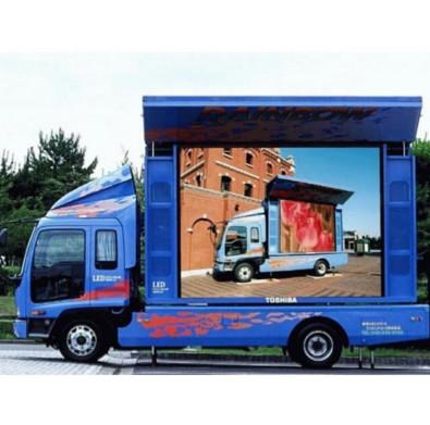 China Outdoor Mobile P4.81 Truck Mounted LED Display IP65 Waterproof Advertising Screen for sale
