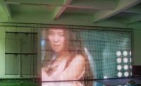 China P20 Curtain LED Display IP65 240W/sqm 2500 Dots Pixel Resolution Full Color Video Screen for sale