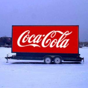 China P6 Full Color Outdoor Mobile Truck LED Display Advertising Screen 6500cd Brightness for sale
