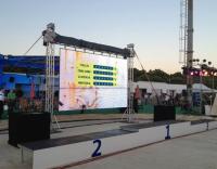 China P4 Outdoor Full Color LED Display Board 768x512mm Cabinet 1500cd Brightness 5 Year Warranty for sale