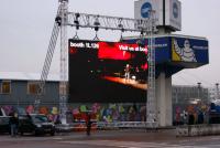 China P10 Outdoor LED Display Screen SMD 960x960mm Die Casting Aluminum IP65 Waterproof Full Color Video Wall for sale