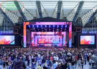 China Indoor Full Color SMD P3.91 LED Display 1R1G1B 768x768mm Cabinet 1500cd Brightness for sale