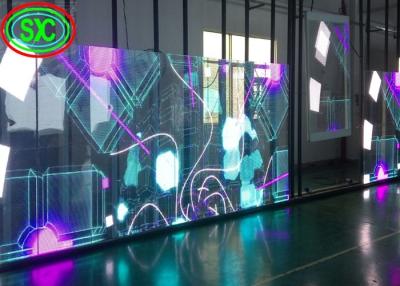China Aluminum Transparent LED Screen Lightweight Module Perfect for Display for sale