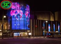 China P10 Advertising transparent video glass screen transparent window display for sale