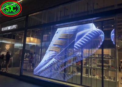 China Outdoor Transparent LED Screen P3.91 Die Casting Aluminum Cabinet 5000cd Brightness for sale