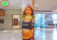 China Outdoor P3.91 500x1000mm Curved LED Screen IP65 Flexible Display with Arc Locks for sale